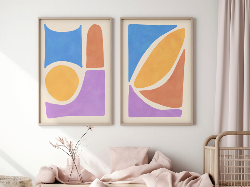 Set 2 Tablouri Famous Art | Joyful Pastels