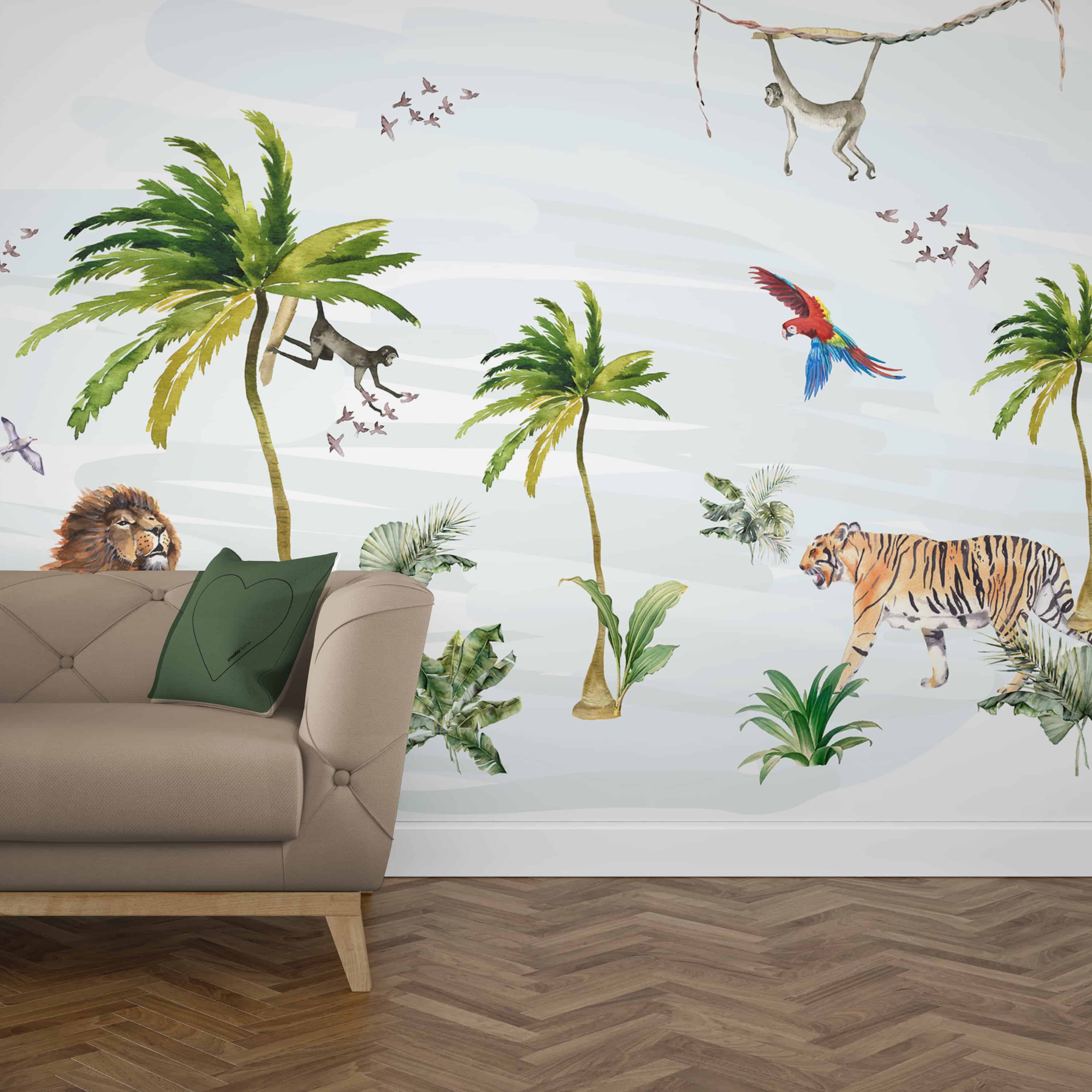 Foto Tapet Camera Copiilor - Savana Animals